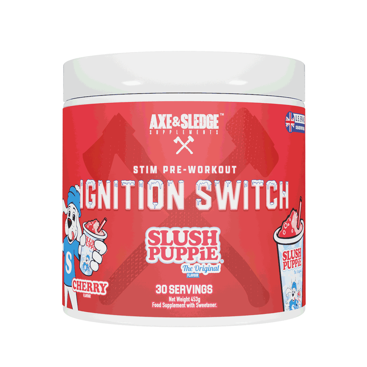Axe & Sledge Supplements Ignition Switch 453g SLUSH PUPPiE Cherry