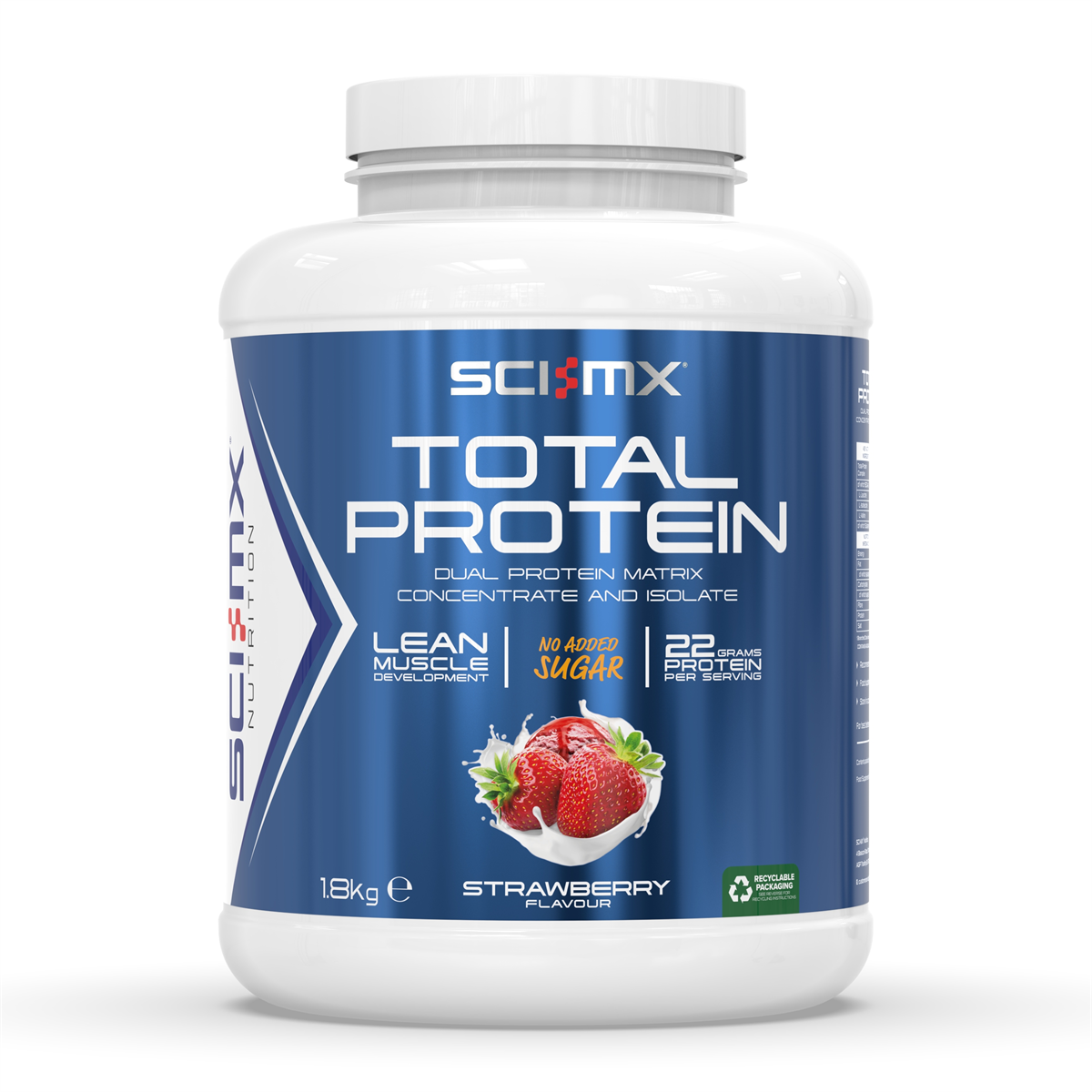 Sci-MX Total Protein 1.8kg Strawberry